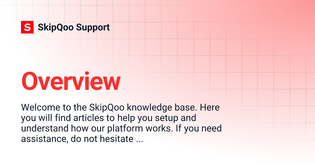 Overview | SkipQoo Support